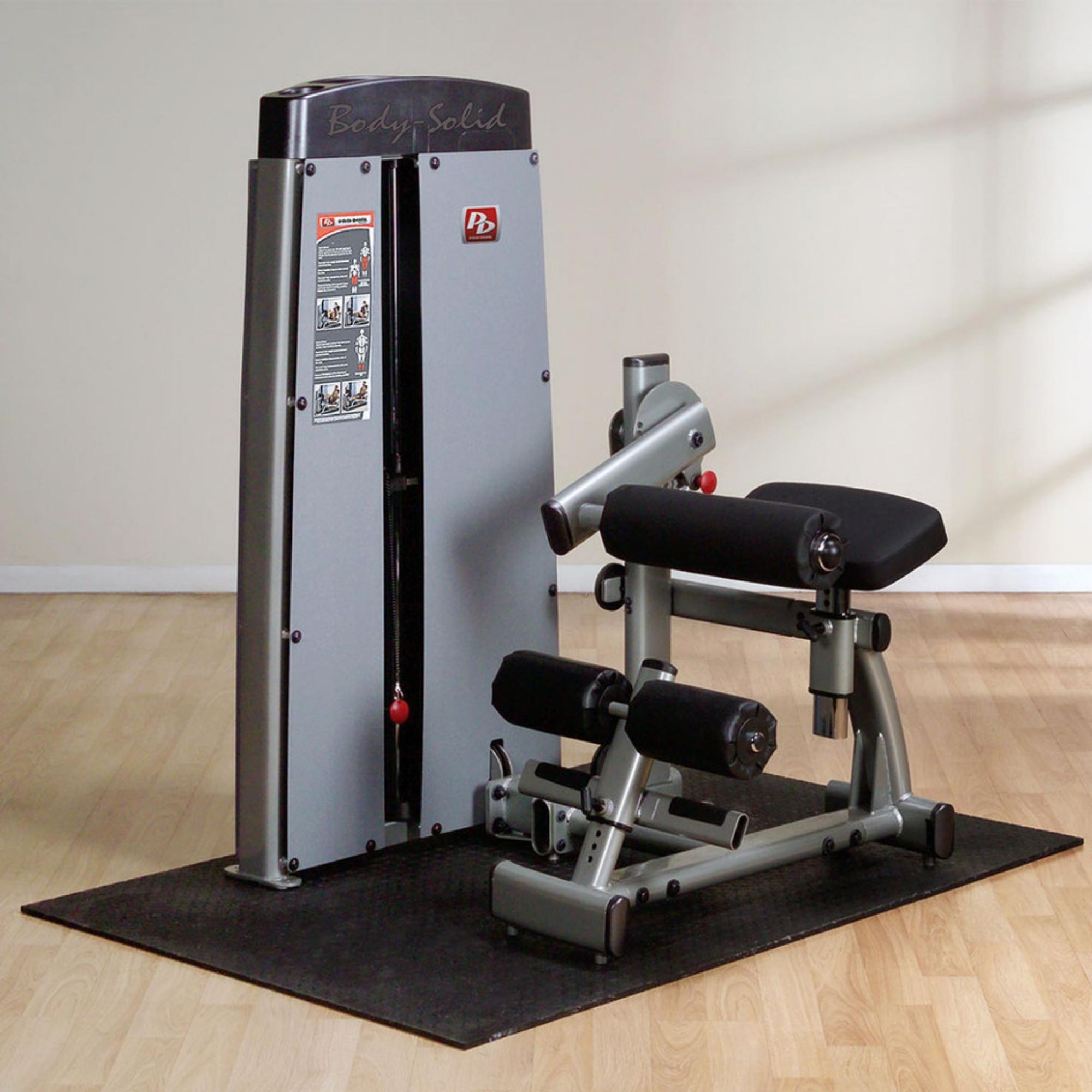 Body-Solid ProDual Ab Back Machine with Weight Stack DABBSF