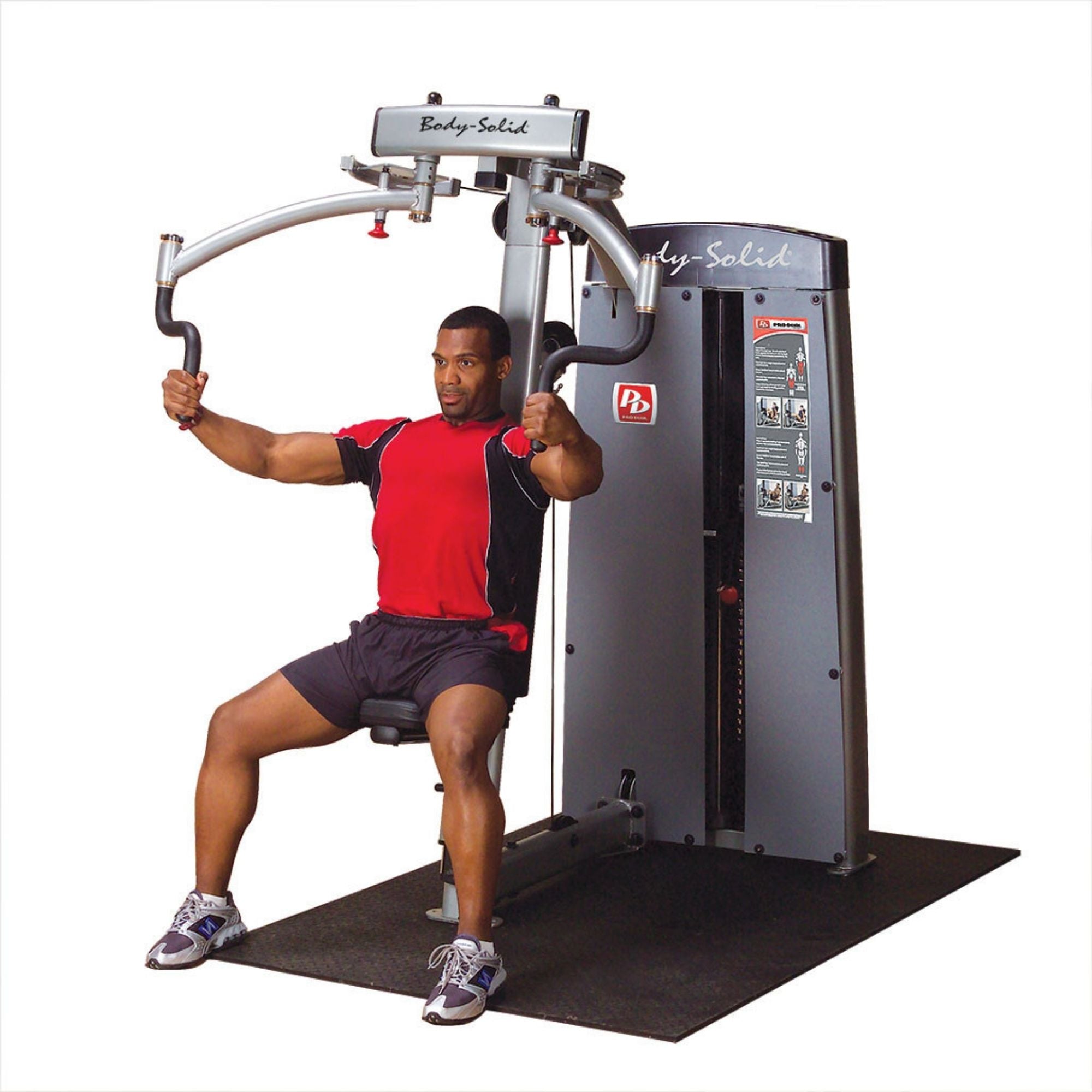 Body-Solid ProDual Pec Rear Delt Machine with Weight Stack DPECSF