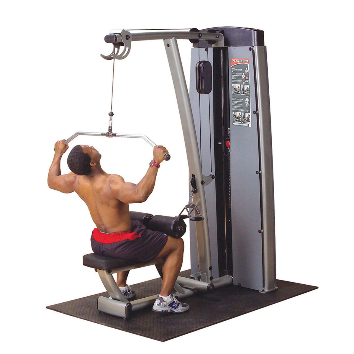 Body-Solid Pro Dual Lat Mid Row Machine with Weight Stack DLATSF ...