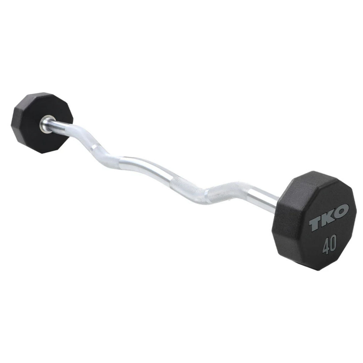 TKO Fixed Curl Bar 20-110LB Set, Urethane 808TU-G10 — Competitors Outlet