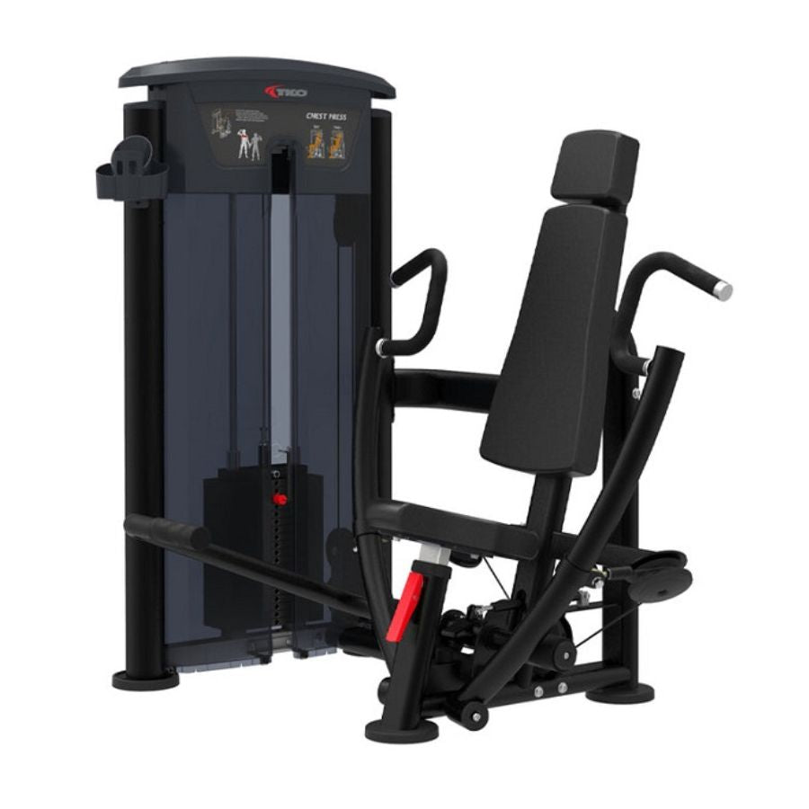 TKO Converging Chest Press Machine with 235 lb Stack — Competitors Outlet